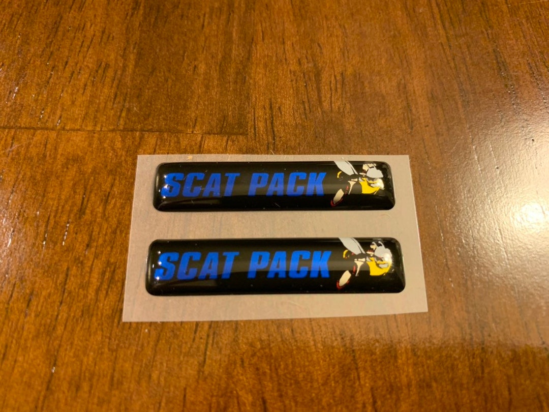 For 2015-2023 Scat Pack Challenger/charger Key Fob Badges in Dark Blue ...