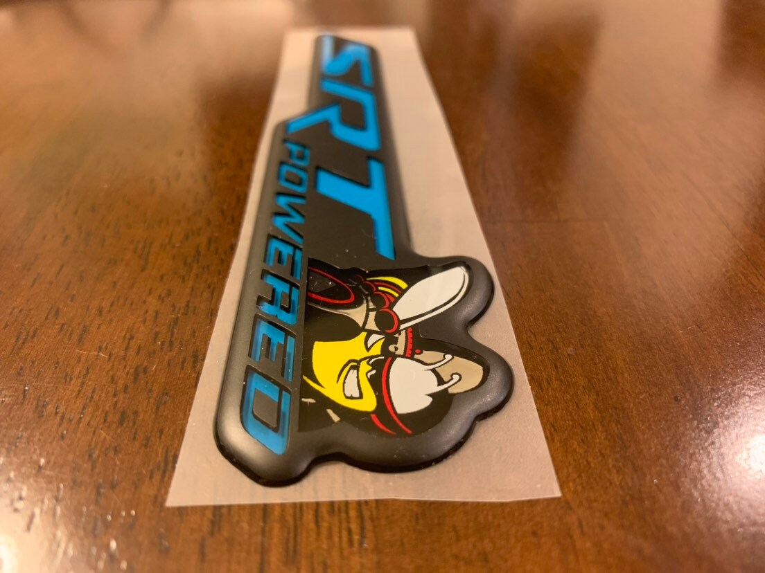 SRT Powered Badge for Scat Pack Challenger/charger in B5 Blue - Etsy