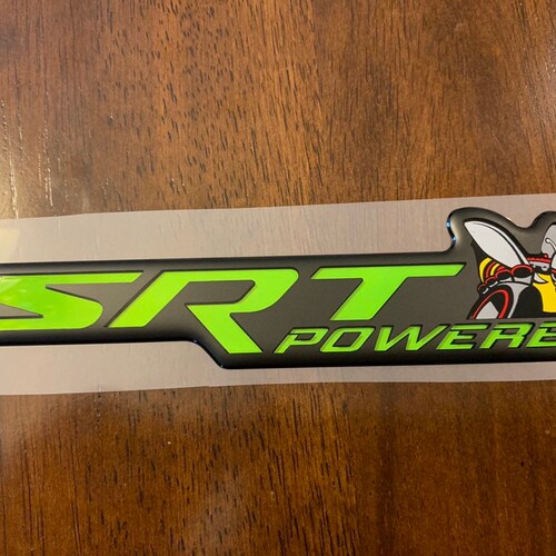 SRT Powered Badge for Scat Pack Challenger/charger in Yellow - Etsy