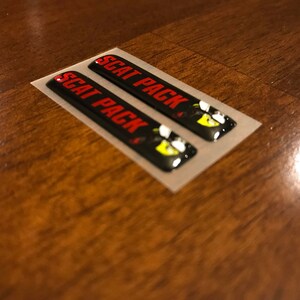 For 2015-2023 Scat Pack Challenger/charger Key Fob Badges in Red (set ...