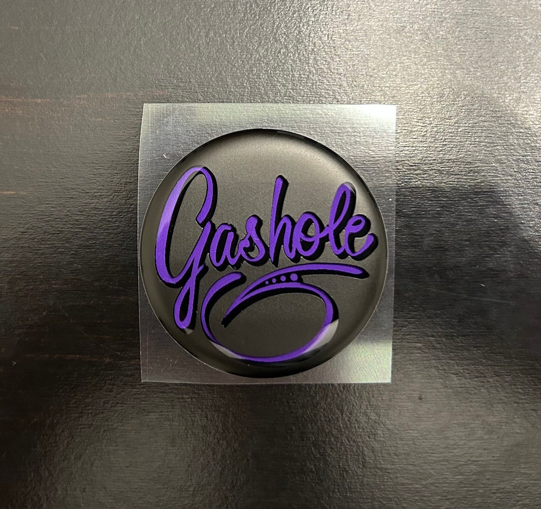For Challenger “GASHOLE” Fuel Door Badge in Purple - Etsy