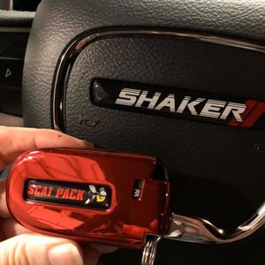 For 2015-2023 Scat Pack Challenger/charger Key Fob Badges in Red (set ...