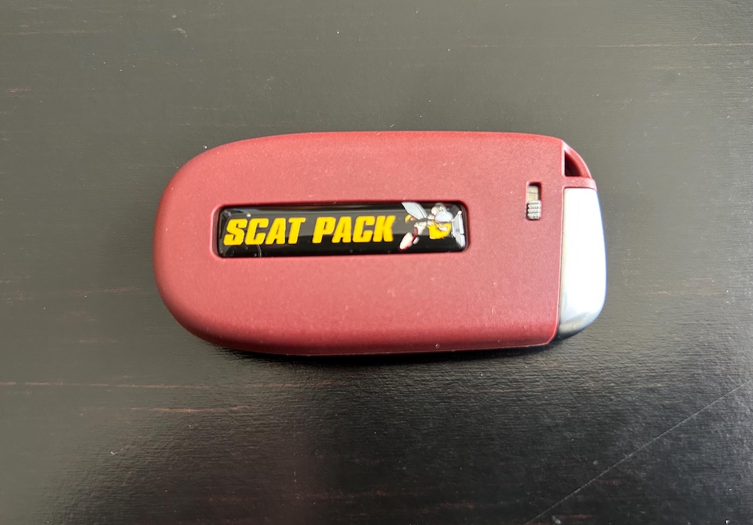 For Challenger/charger Scat Pack Red Key Fob Shell (yellow Letters) - Etsy
