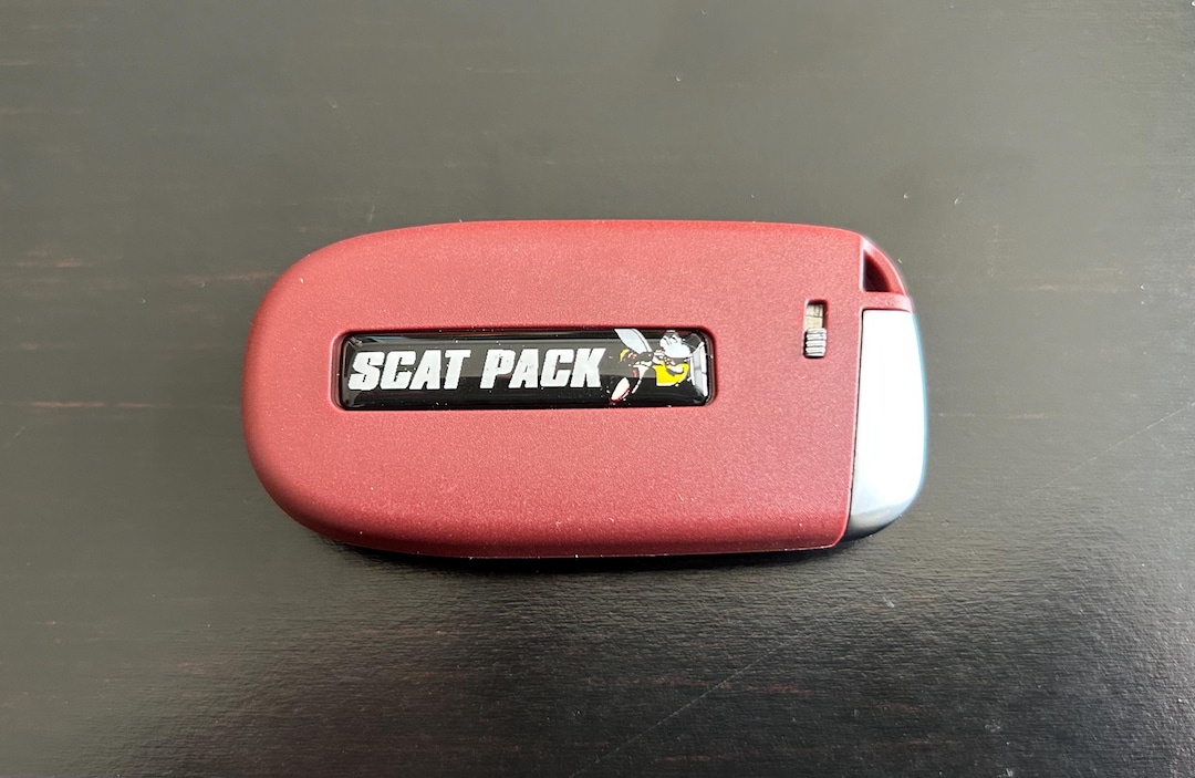 For Challenger/charger Scat Pack Red Key Fob Shell (white Letters) - Etsy