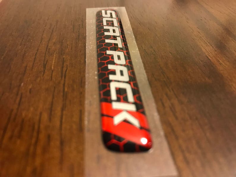 For Scat Pack Challenger/charger Steering Wheel Badge in Red - Etsy