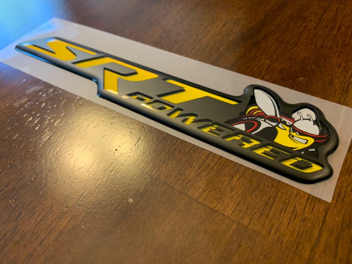 SRT Powered Badge for Scat Pack Challenger/charger in Yellow - Etsy