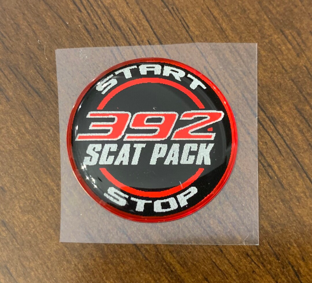 For 392 Scat Pack Challenger/charger Push Start Button Badge - Etsy