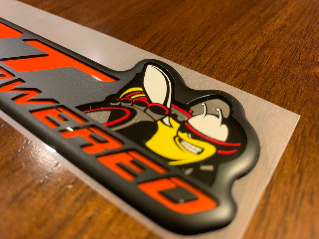 SRT Powered Badge for Scat Pack Challenger/charger in Orange - Etsy