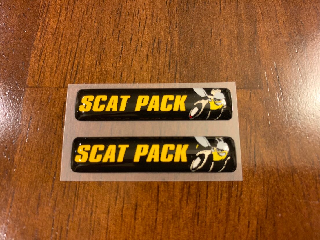Scat Pack Challenger/charger Key Fob Badges in Yellow set of - Etsy