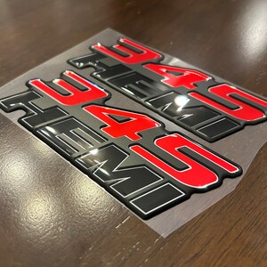 345 Hemi Fender Badges (pair) for Challenger/charger/durango/ram/grand ...