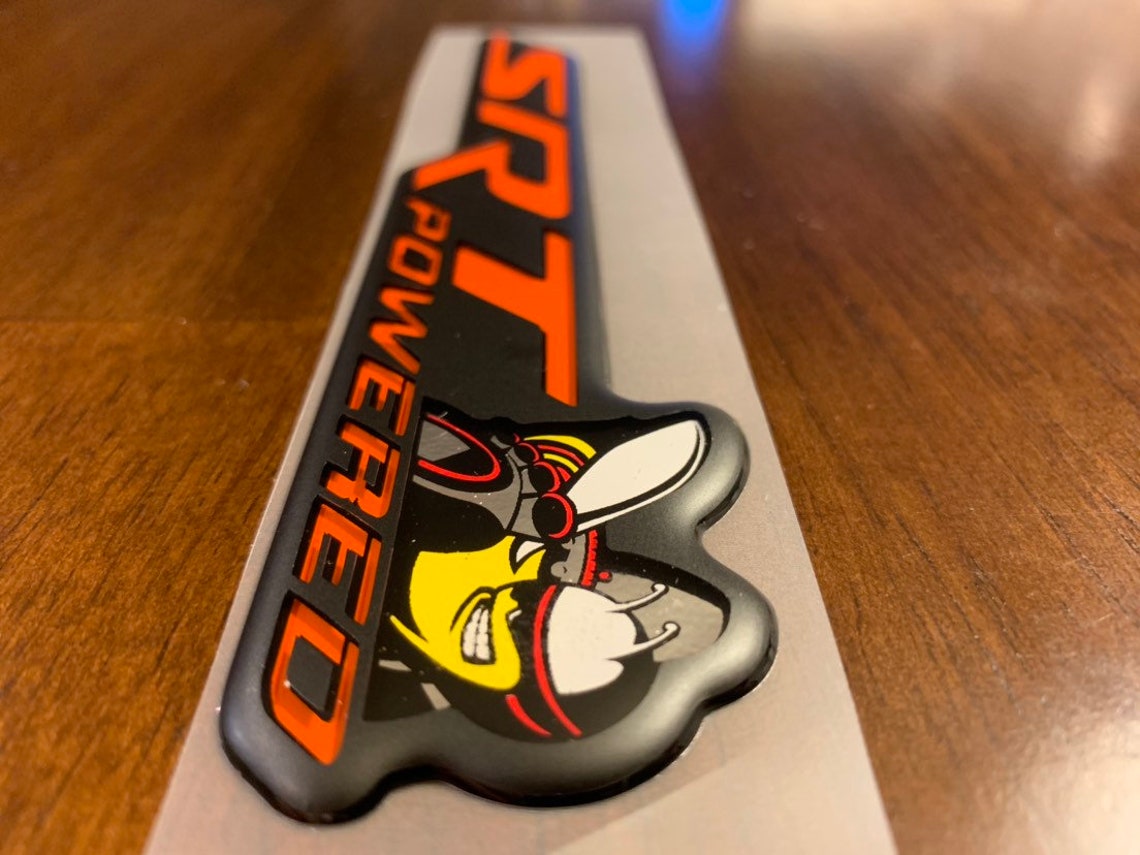 SRT Powered Badge for Scat Pack Challenger/charger in Orange - Etsy