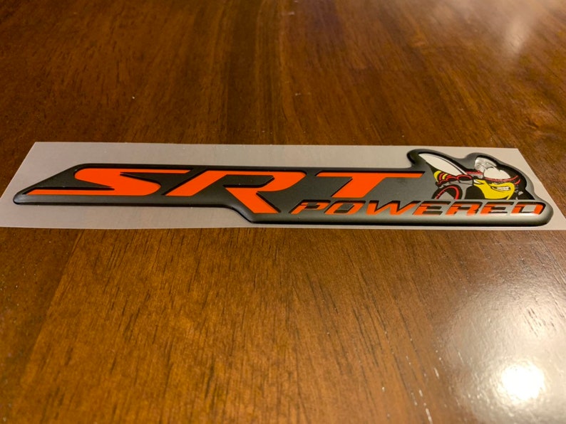 SRT Powered Badge for Scat Pack Challenger/charger in Orange - Etsy