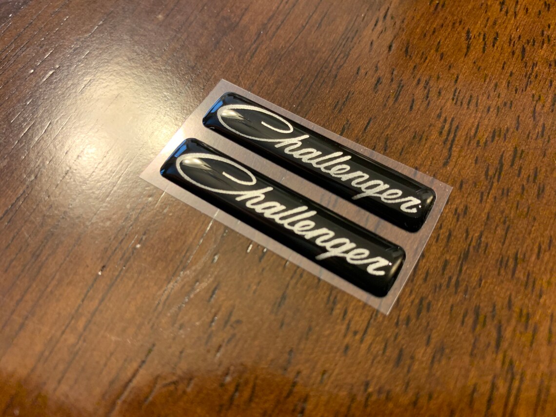 Challenger Key Fob Badges set of 2 - Etsy