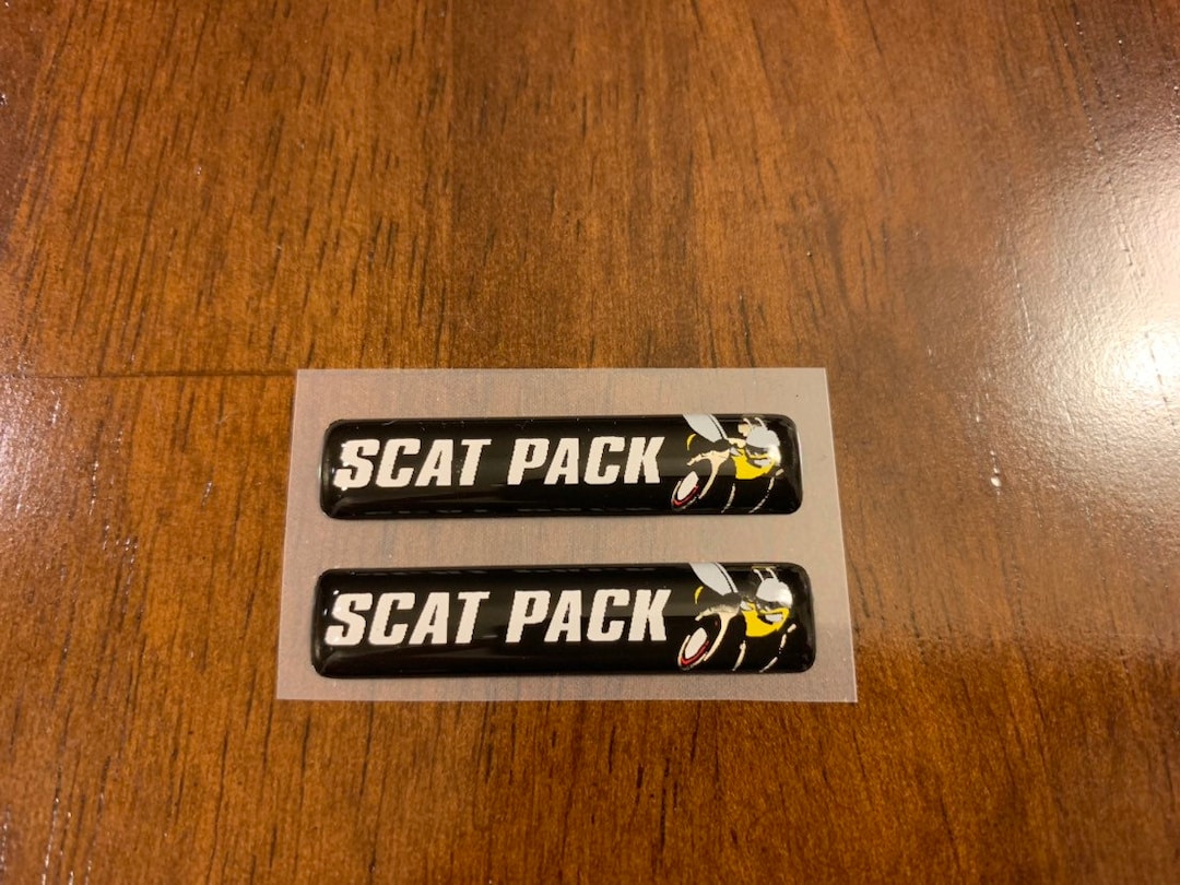 For 2015-2023 Scat Pack Challenger/charger Key Fob Badges in White (set ...