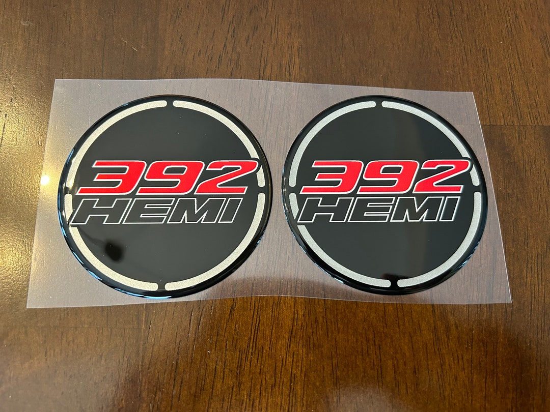 For Challenger 392 HEMI Engine Bay Cup Holder Inlays in Red (set of 2 ...