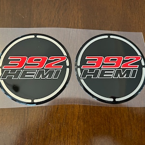 For Challenger 392 HEMI Engine Bay Cup Holder Inlays in Red (set of 2 ...