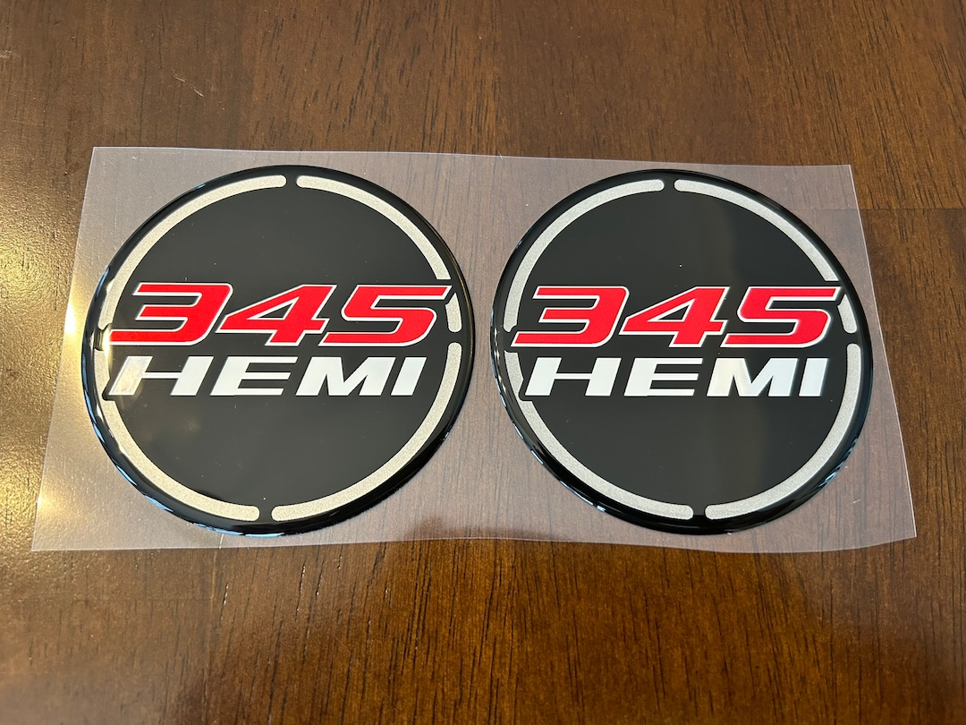 For Challenger 345 HEMI Engine Bay Cup Holder Inlays in Red (set of 2 ...