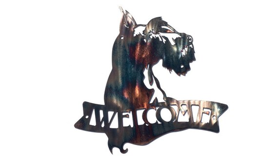 Scottish Terrier Scottie Dog Welcome Sign CAN BE | Etsy