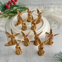 Vintage Mini Foil Angels With Golden Wings - Select From List - Made in ...