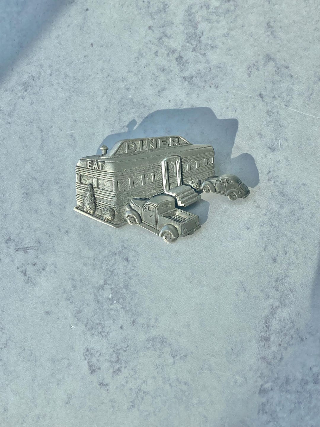 1990s JJ Jonette Silver Tone Diner Pin - Etsy