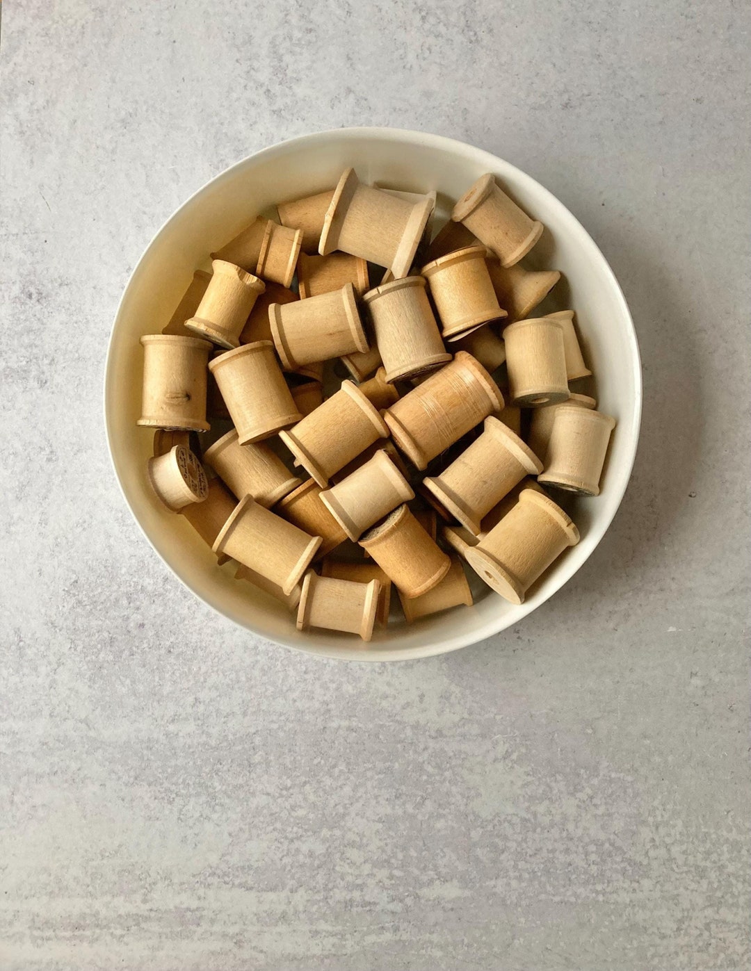 50 Vintage Wooden Spools Without Thread - Etsy