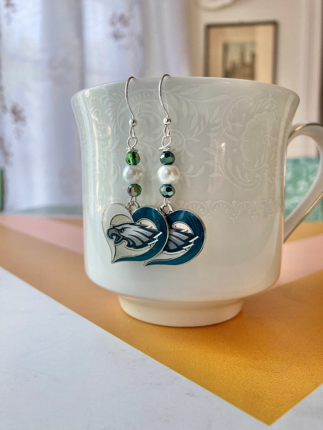 Handmade Philadelphia Eagles Inspired Earrings - Etsy