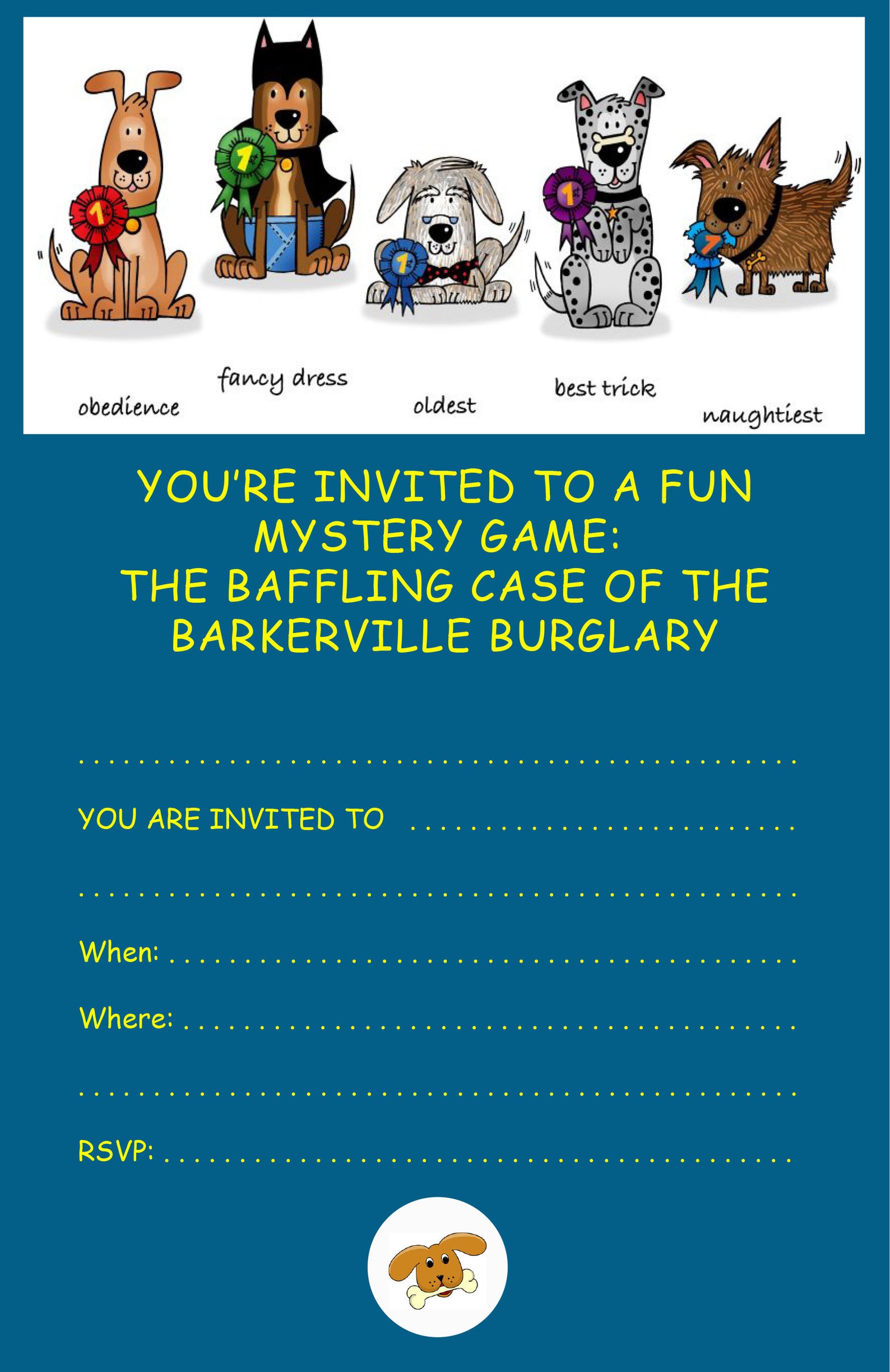 Dog Mystery Game , Kids Party Game , Teacher Resource , Kids Mystery ...