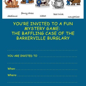 Dog Mystery Game , Kids Party Game , Teacher Resource , Kids Mystery ...