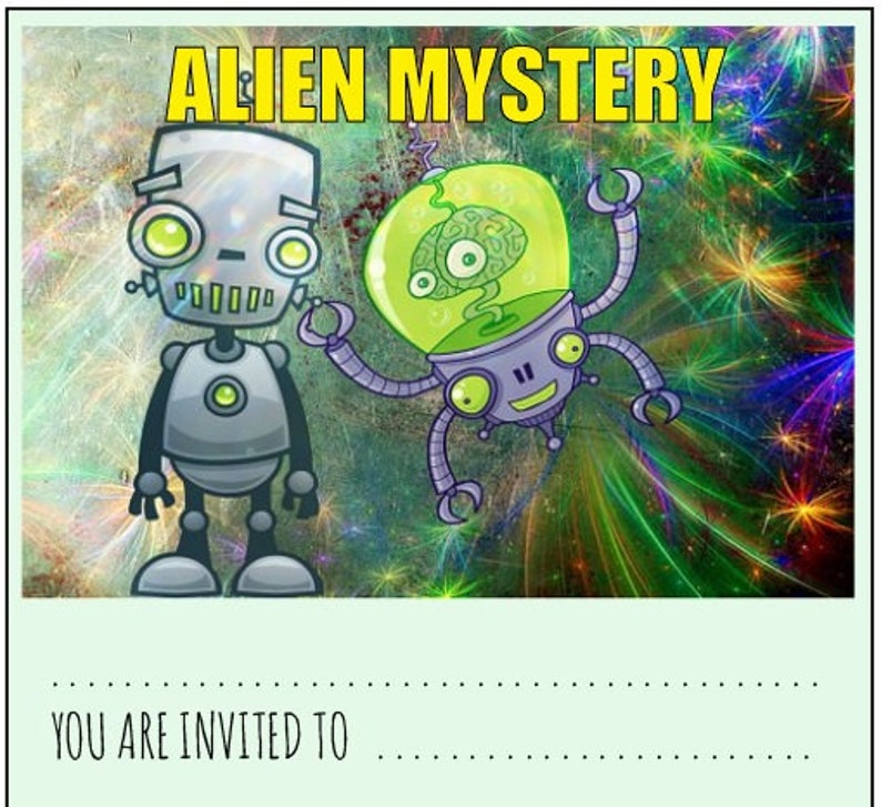 Alien Mystery Game Fun , Kids Birthday Party Game , Teacher Resource ...