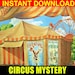 Circus Mystery Game Kids Birthday Party Game , Teacher Resource , Kids ...