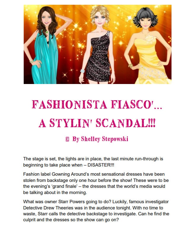 Fashion Mystery Party Game , Kids Party Game, Teacher Resource , Kids ...