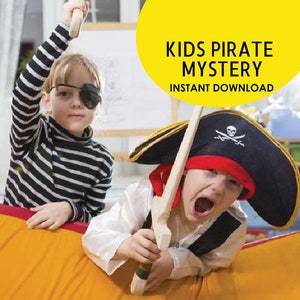 Pirate Mystery Party Game kids party game teacher resource | Etsy