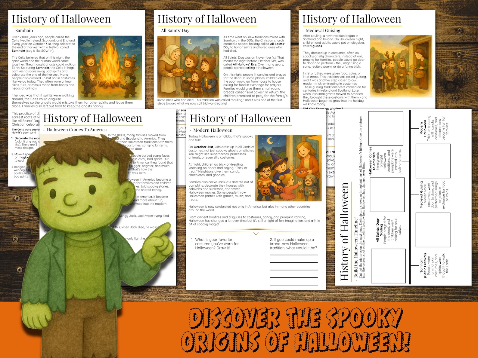 Halloween Unit Study: History, Math, Art - Ages 4-9 (digital Download ...