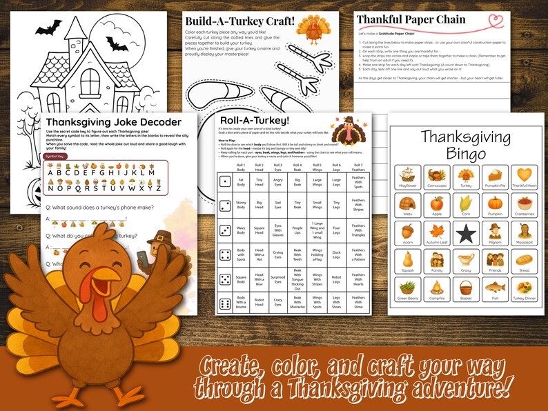 Thanksgiving Unit Study: Early Elementary Ages 4-9 (digital Download ...