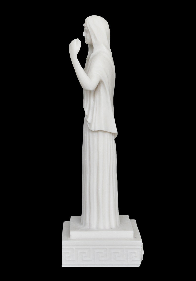 Hestia Small Alabaster Statue Greek Goddess of the Family - Etsy