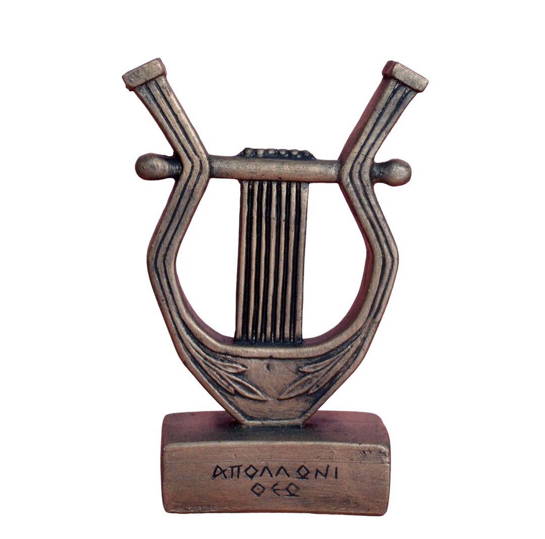 Lyre of Apollo Small Casting Stone Sculpture Olympian God of Sun Music ...
