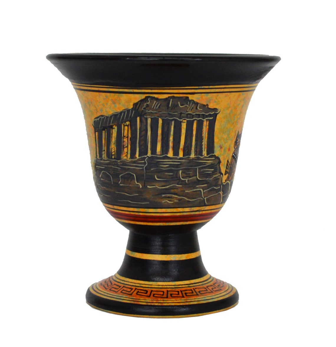 Pythagoras Fair Cup Acropolis of Athens and the Owl of | Etsy
