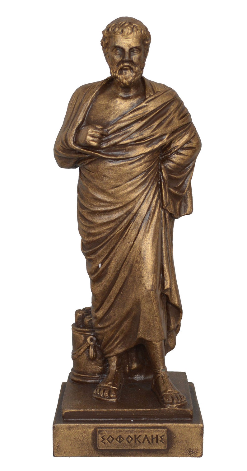Sophocles Statue Tragedy Oedipus Antigone Ancient - Etsy Norway