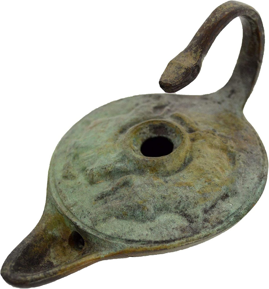 Bronze Oil Lamp With Snake and Bull Design Ancient Greek Art Lost Wax ...
