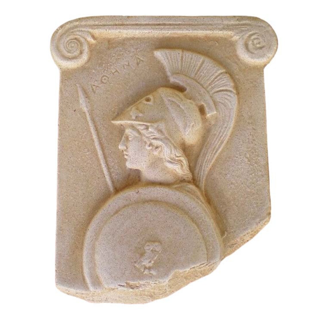 Athena, Goddess of Wisdom and Knowledge Greek Mythology Wall Art Relief ...