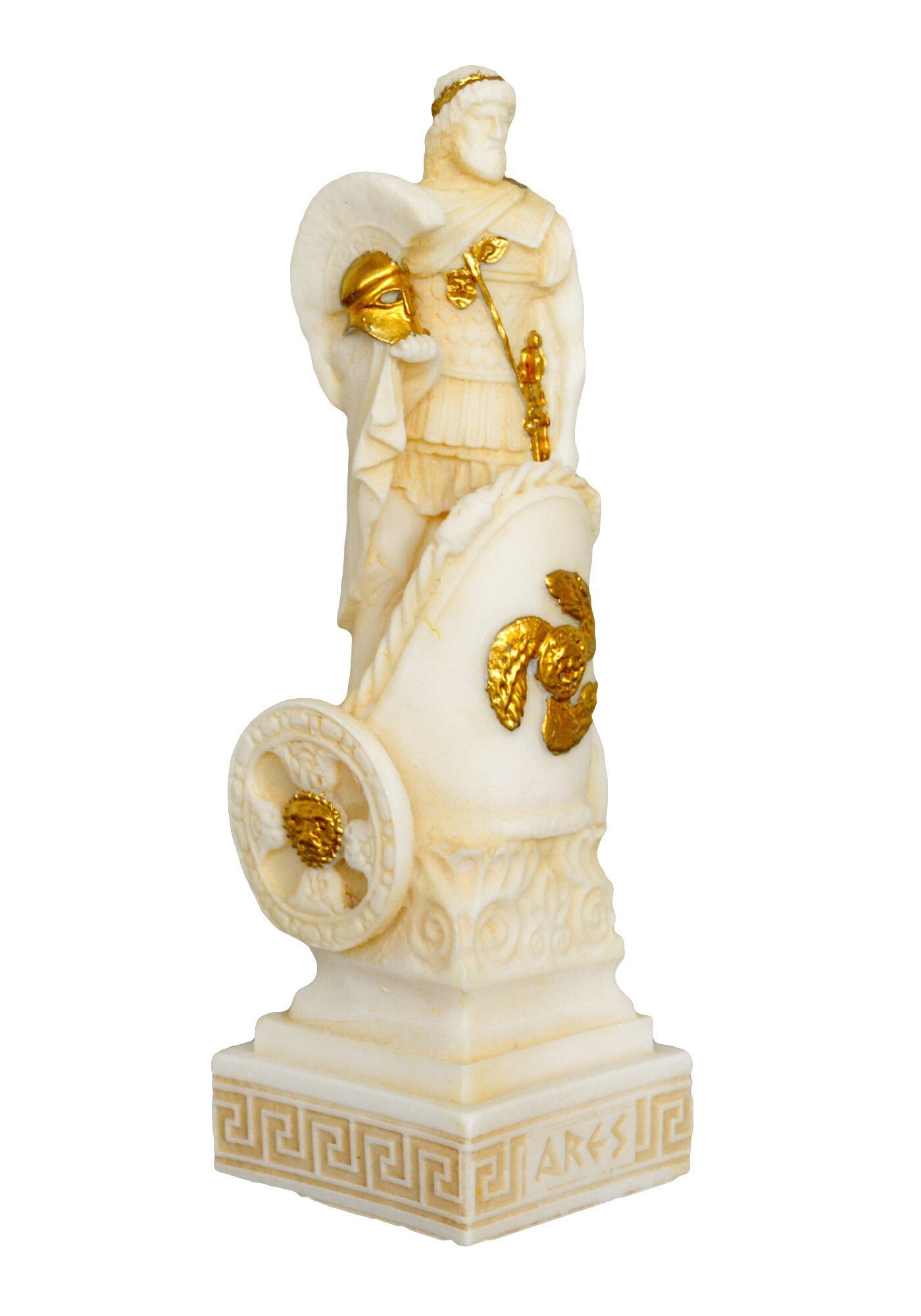 Greek God of Olympus Spirit of Battle Ares God of war Alabaster aged ...