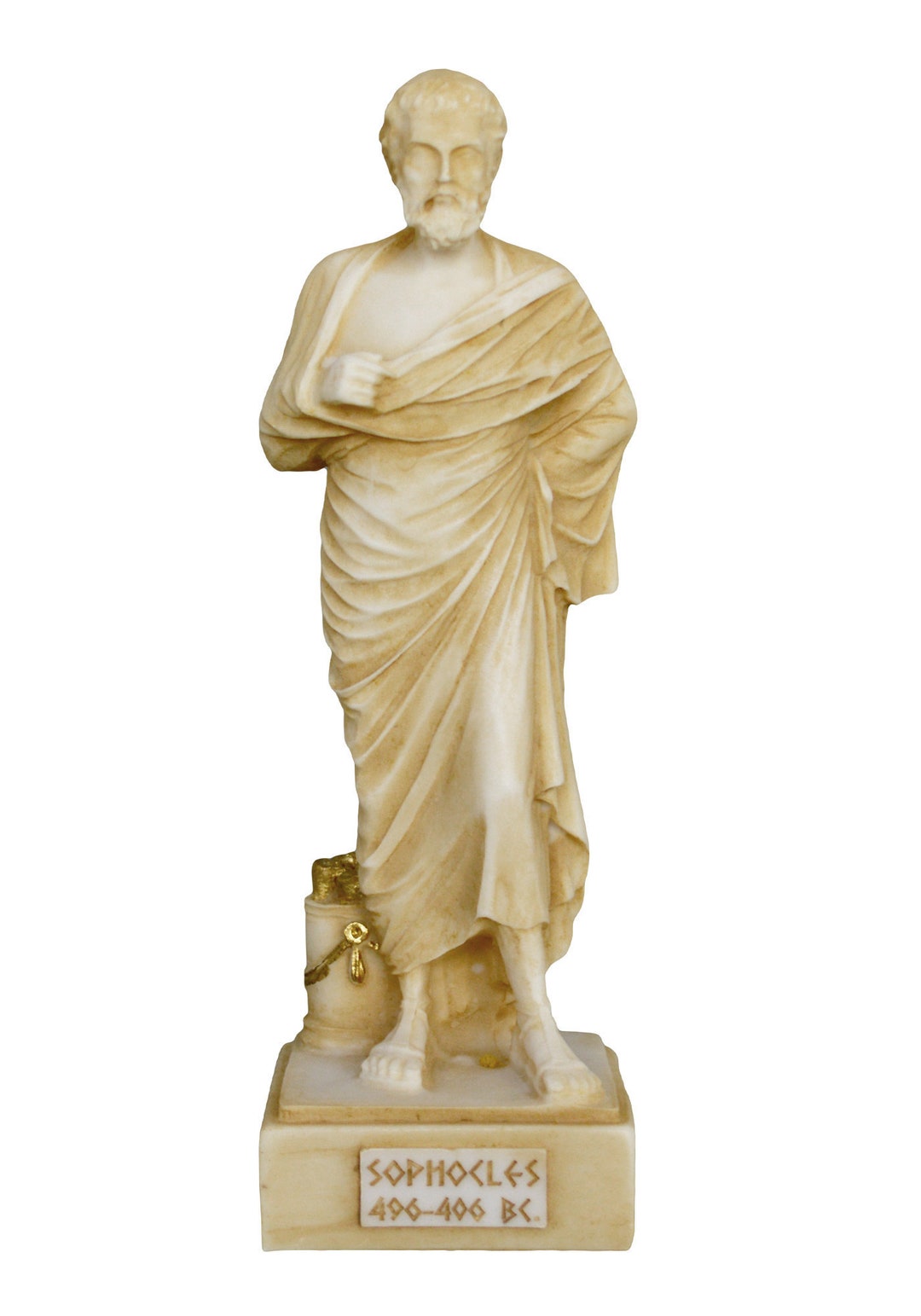 Sophocles Small Aged Statue Tragedy Oedipus Antigone Greek Theater ...