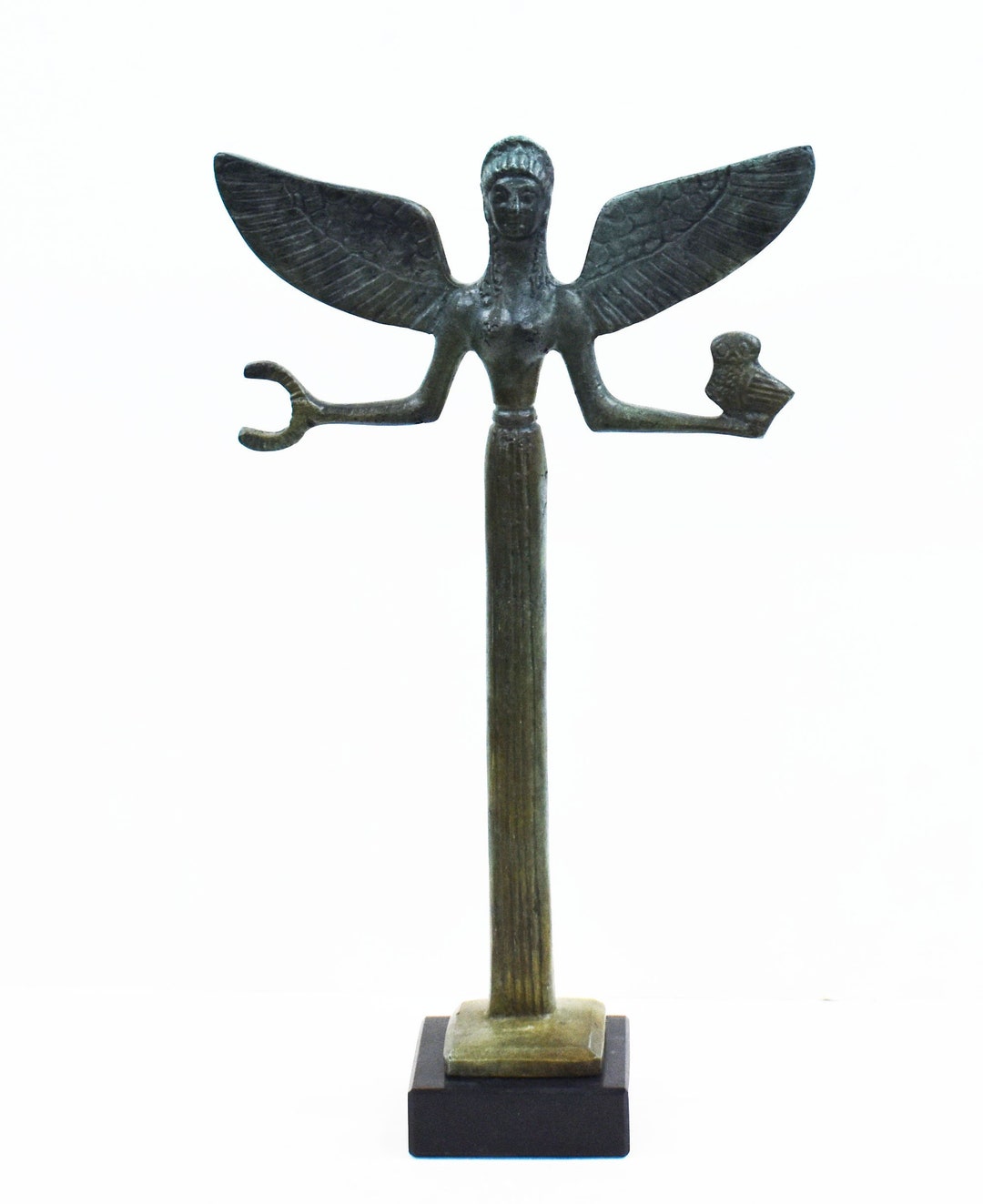 Nike Winged Goddess of Victory Bronze Figurine Daughter of Titan Pallas ...