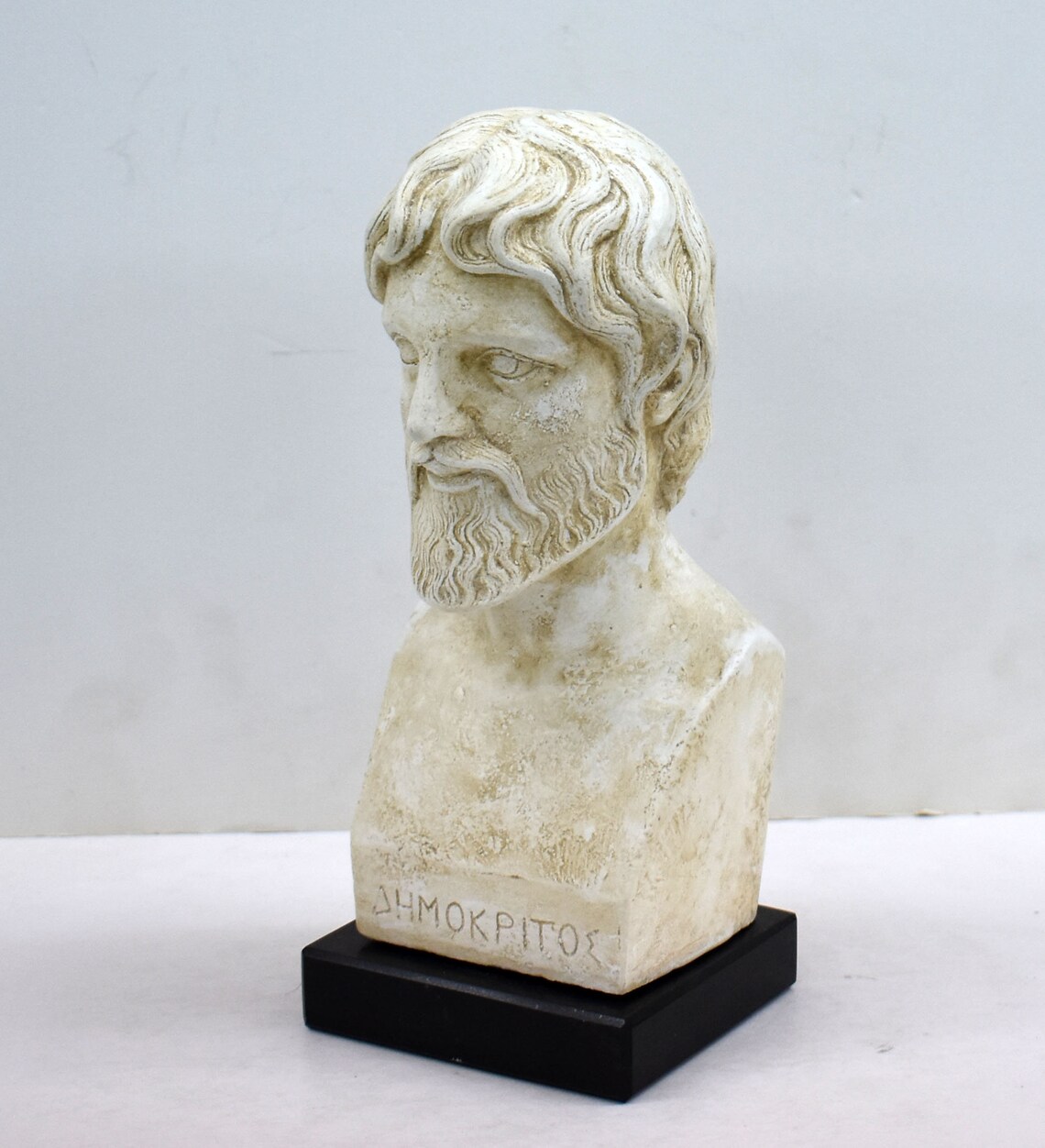 Democritus Bust Statue the Father of Atomic Theory Ancient - Etsy