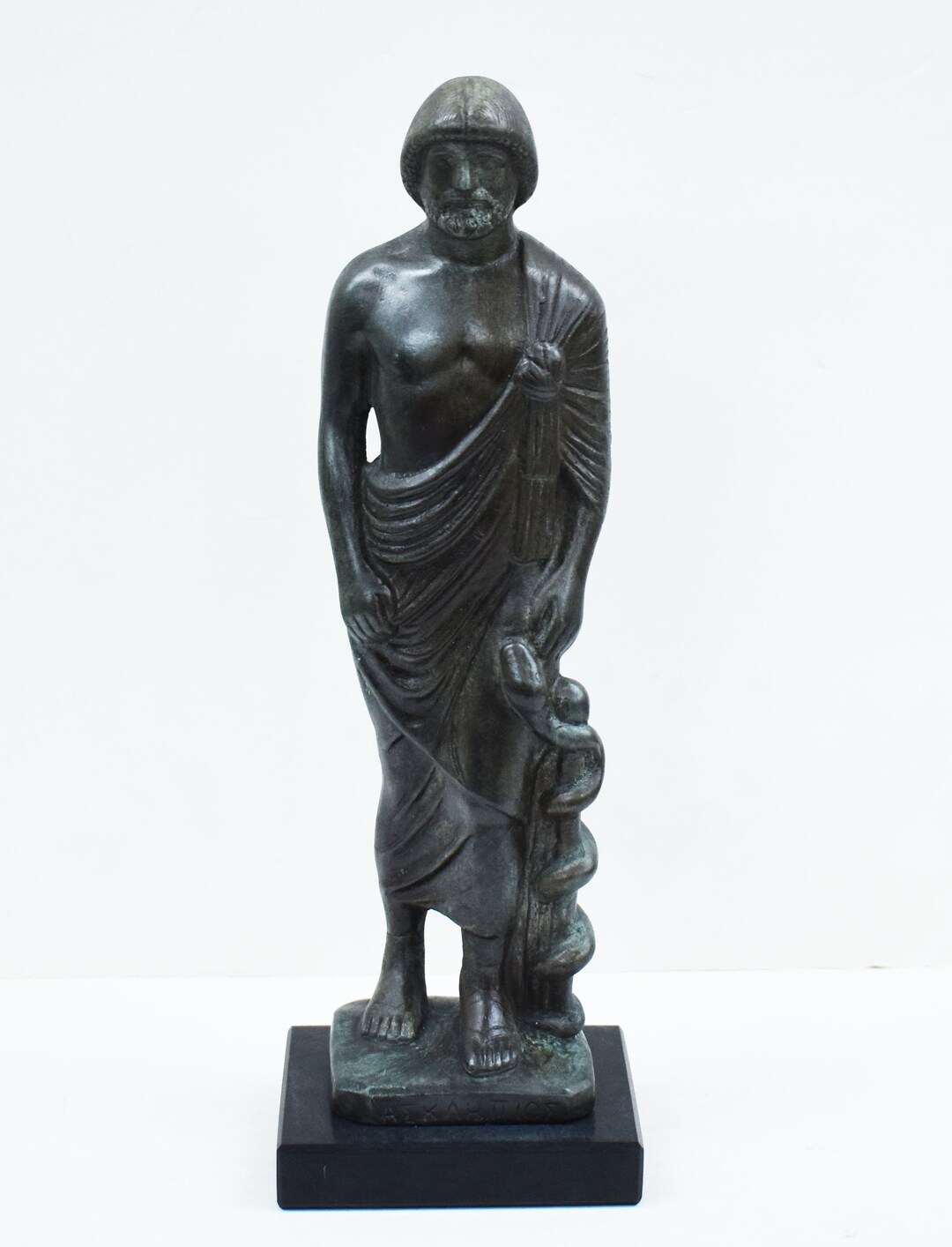 Asclepius Statue Greek God of Medicine and Healing Bronze-like ...