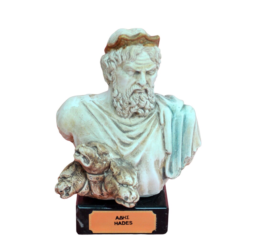 Hades Small Bust Figurine Ancient Greek God of the Underworld Pluto ...