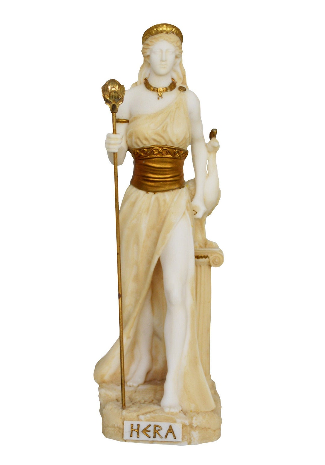 Hera Alabaster Aged Statue Goddess of Women Queen of the Olympians - Etsy