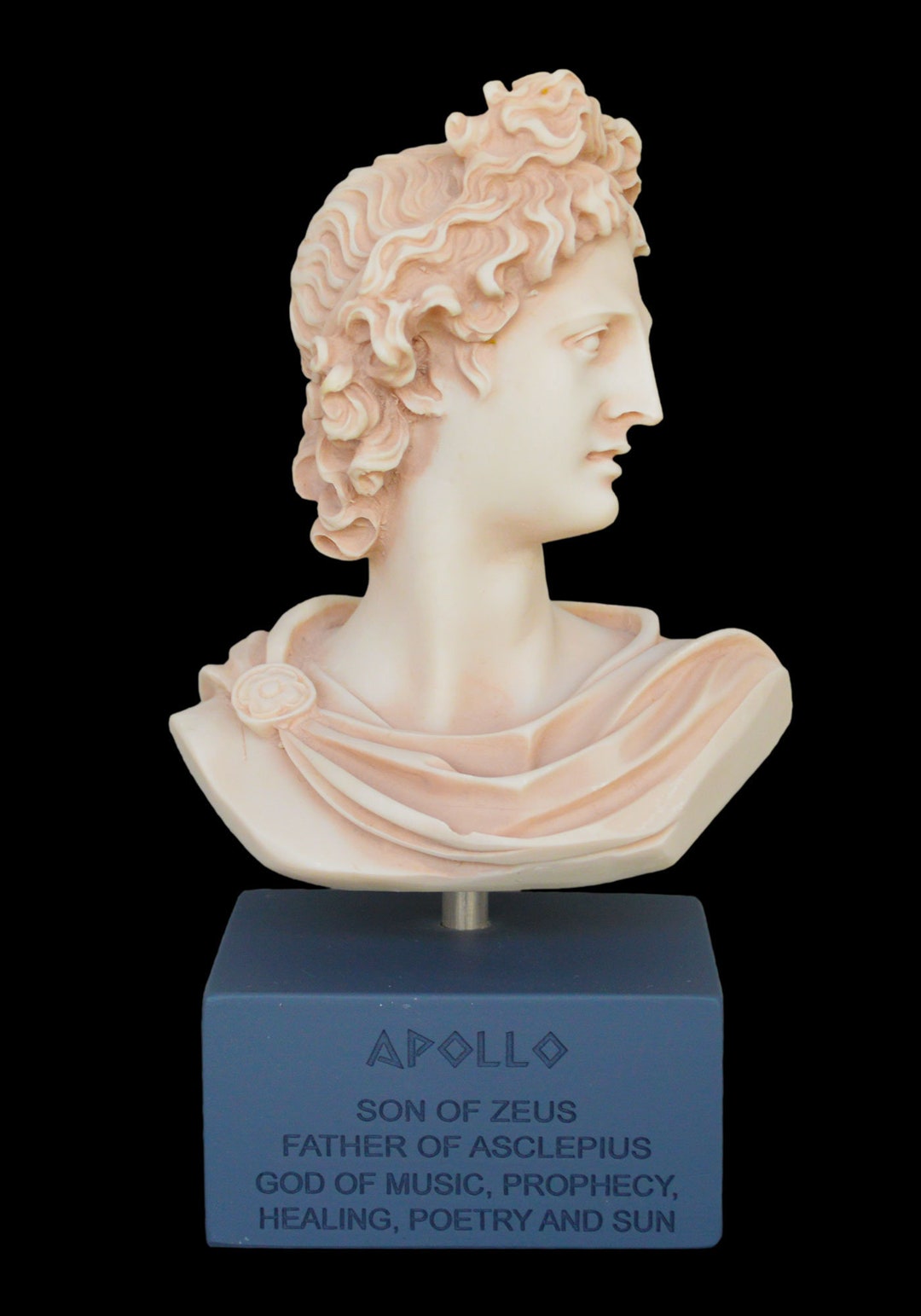 Classic Apollo Bust Sculpture Greek God of Music, Poetry, Light ...