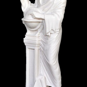 Democritus Statue the Father of Atomic Theory Ancient Greek Philosopher ...