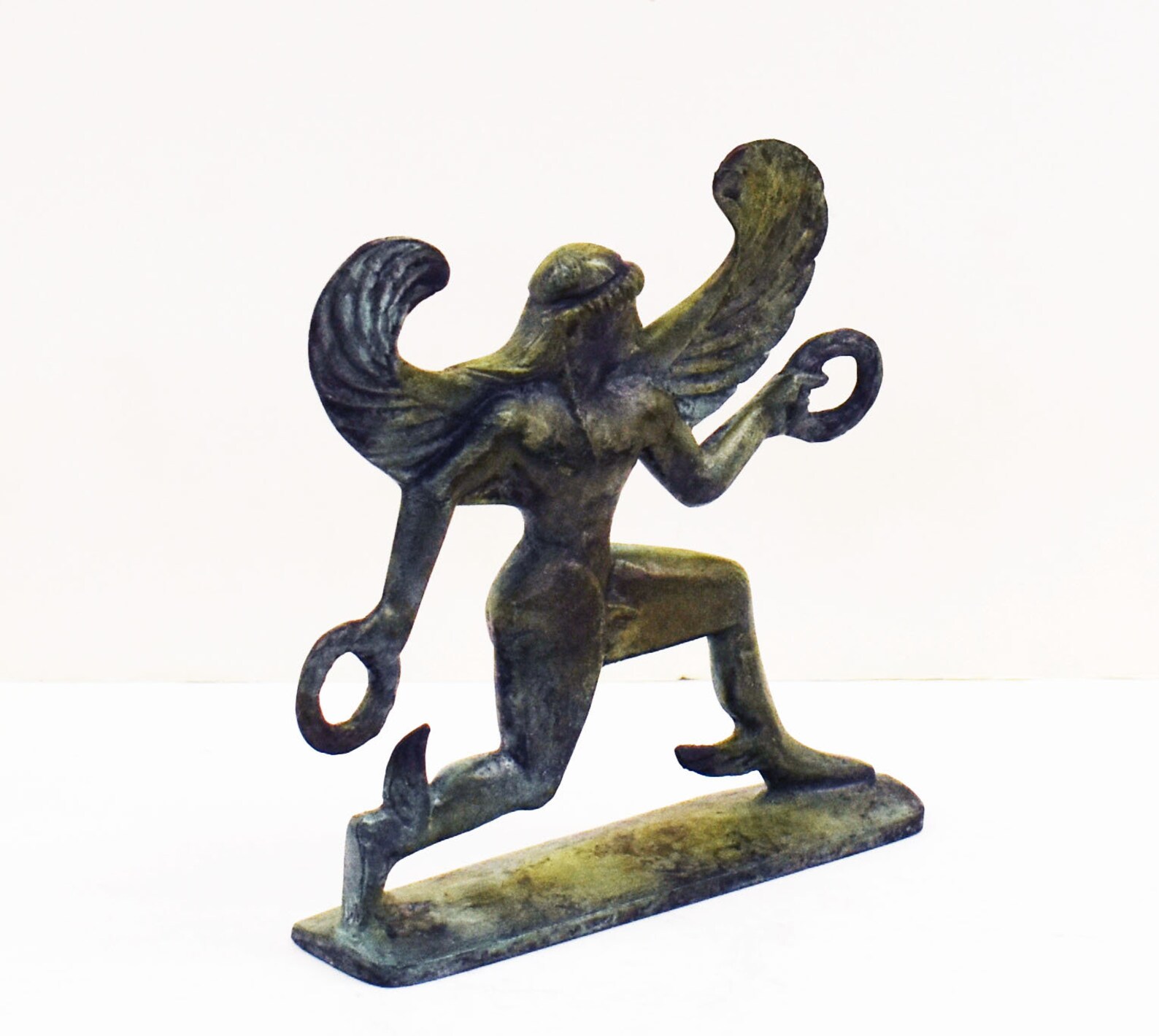 Boreas Mini Bronze Statue Winged God of Winter and the North - Etsy